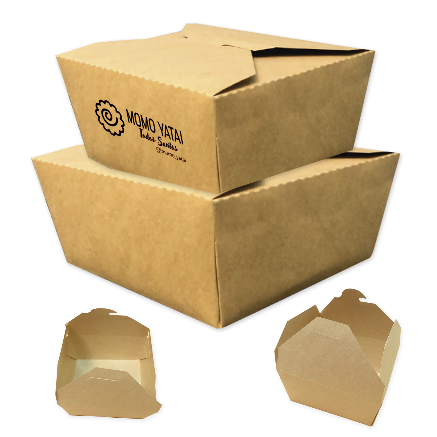 CAJA PARA ALIMENTOS TIPO LUNCH BOX CON CAPACIDAD DE 50 OZ | Papel Grado ...